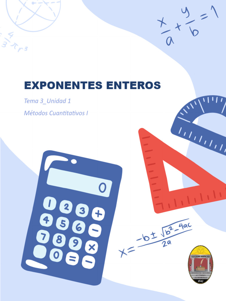 Exponentes Enteros: Definición y Propiedades | PDF | Exponenciación ...