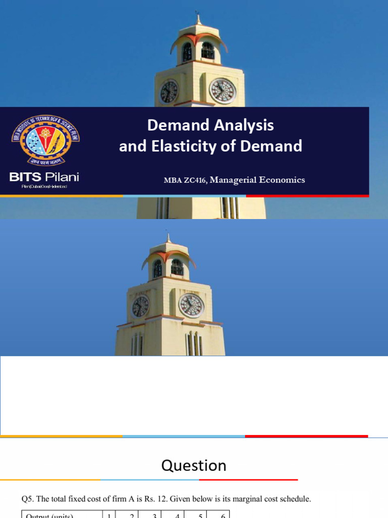 Module 3 Class Slides (Rishi) - Final Version | PDF | Elasticity ...