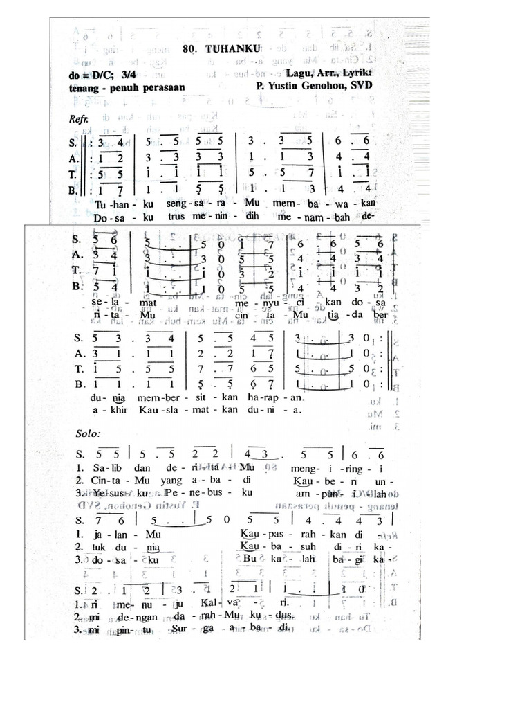 Tuhanku Yustin Genohon | PDF