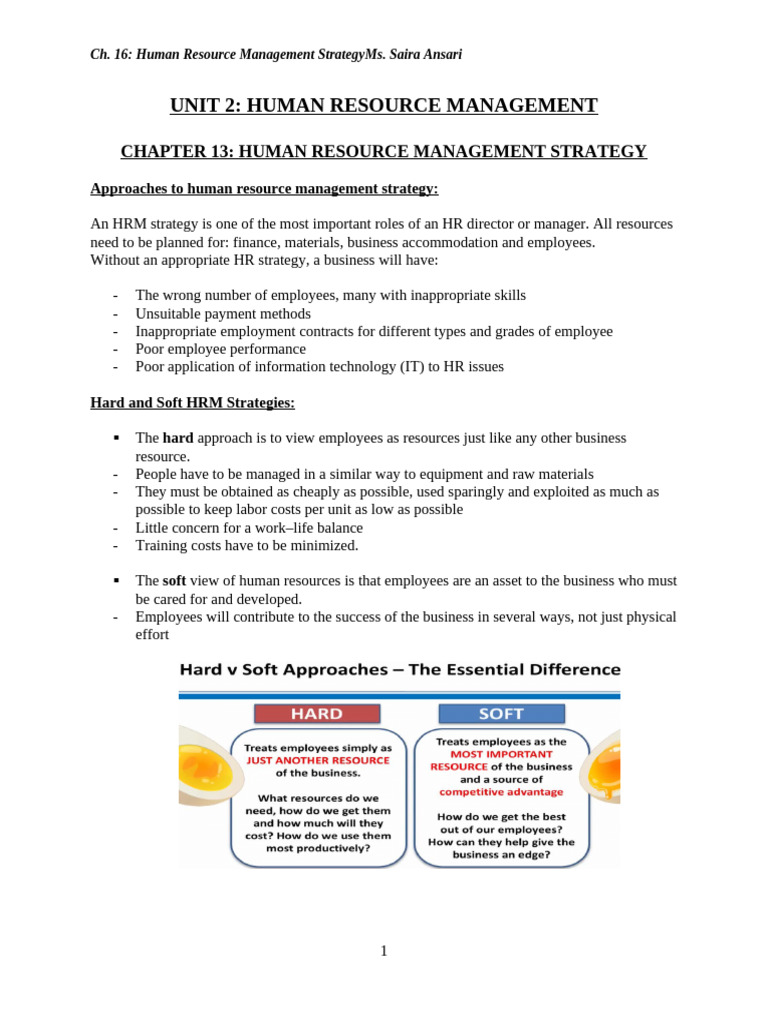 Human Resource Management Strategies | PDF | Employment | Human ...