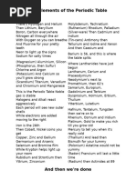The Elements Song by Tom Lehrer (Lyrics) | PDF | Atoms | Chemical Elements
