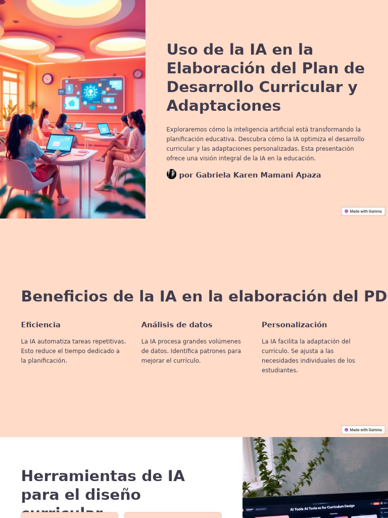 Uso de La IA en La Elaboracion Del Plan de Desarrollo Curricular y ...