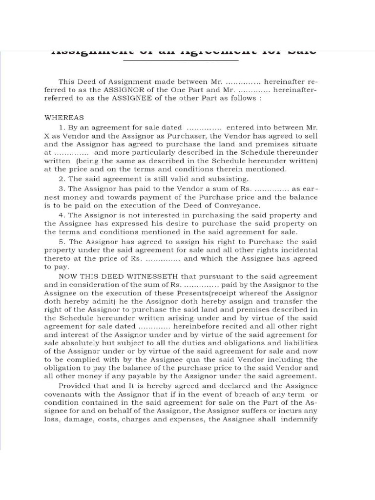 Assignment Agreement | PDF