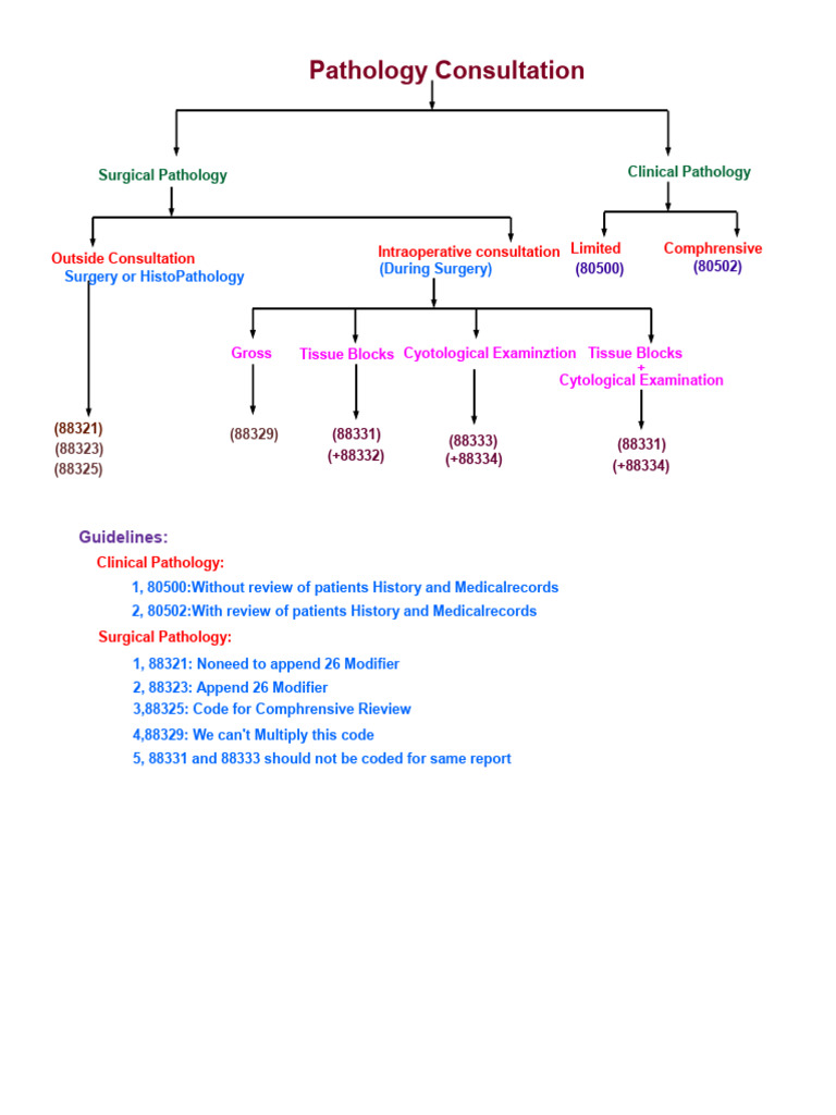 Pathology Consultation Coding Guidelines | PDF