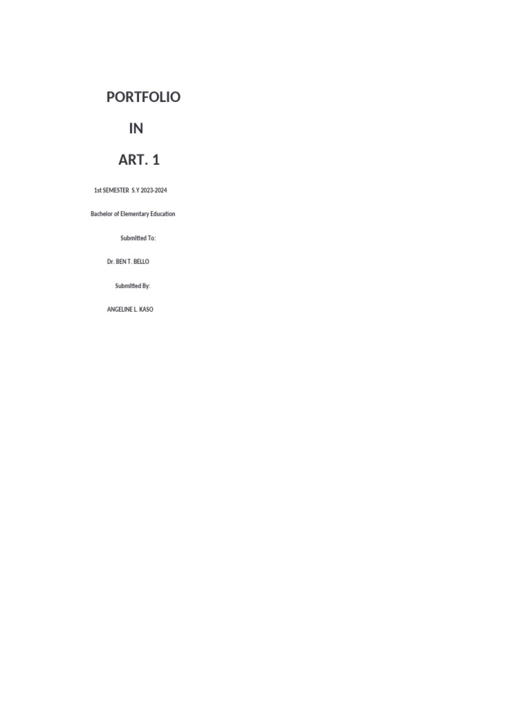 Portfolio Wps Office | PDF