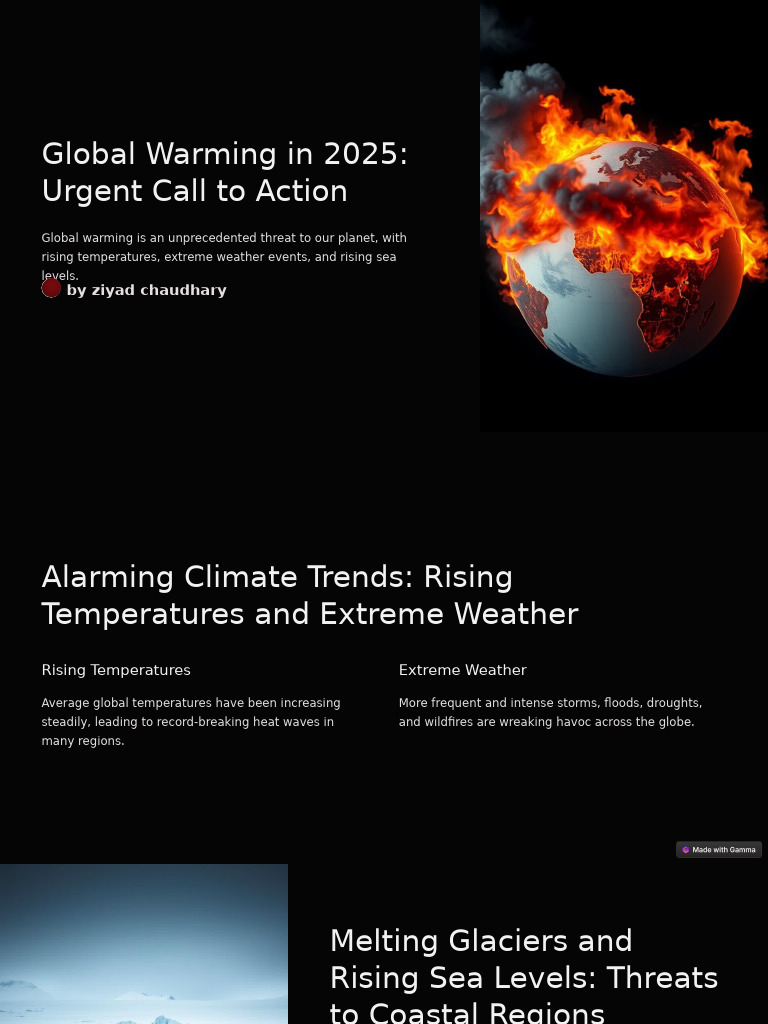 Global Warming Impacts and Actions 2025 | PDF | Climate Change ...