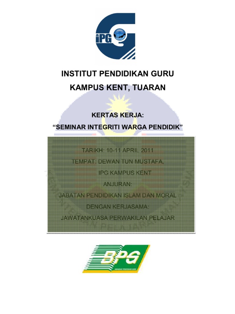 Kertas Kerja Seminar Integriti | PDF
