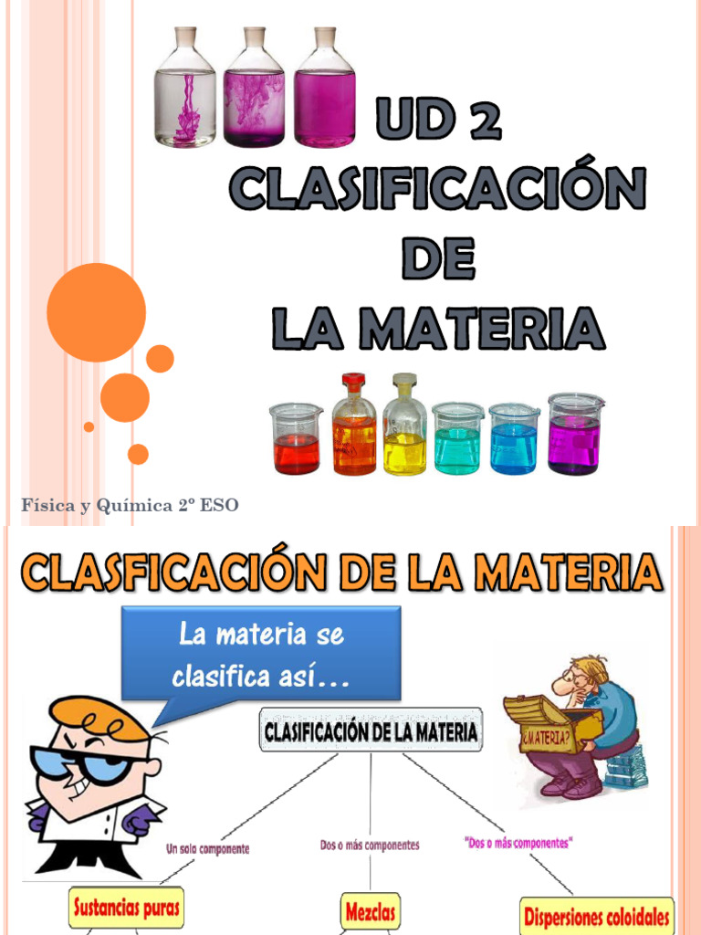 Ud 2 Clasificación de La Materia | PDF