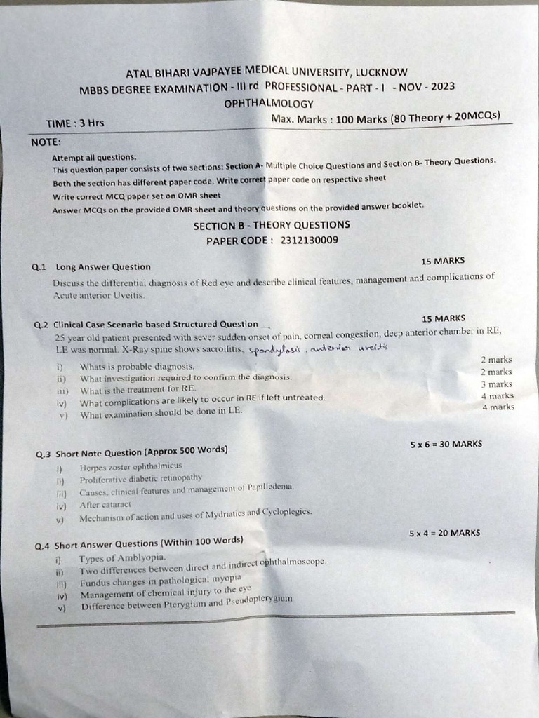 ABVMU 3rd Year 2020 | PDF