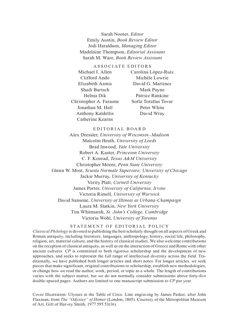 Volume 119 Number 3 Front Matter | PDF