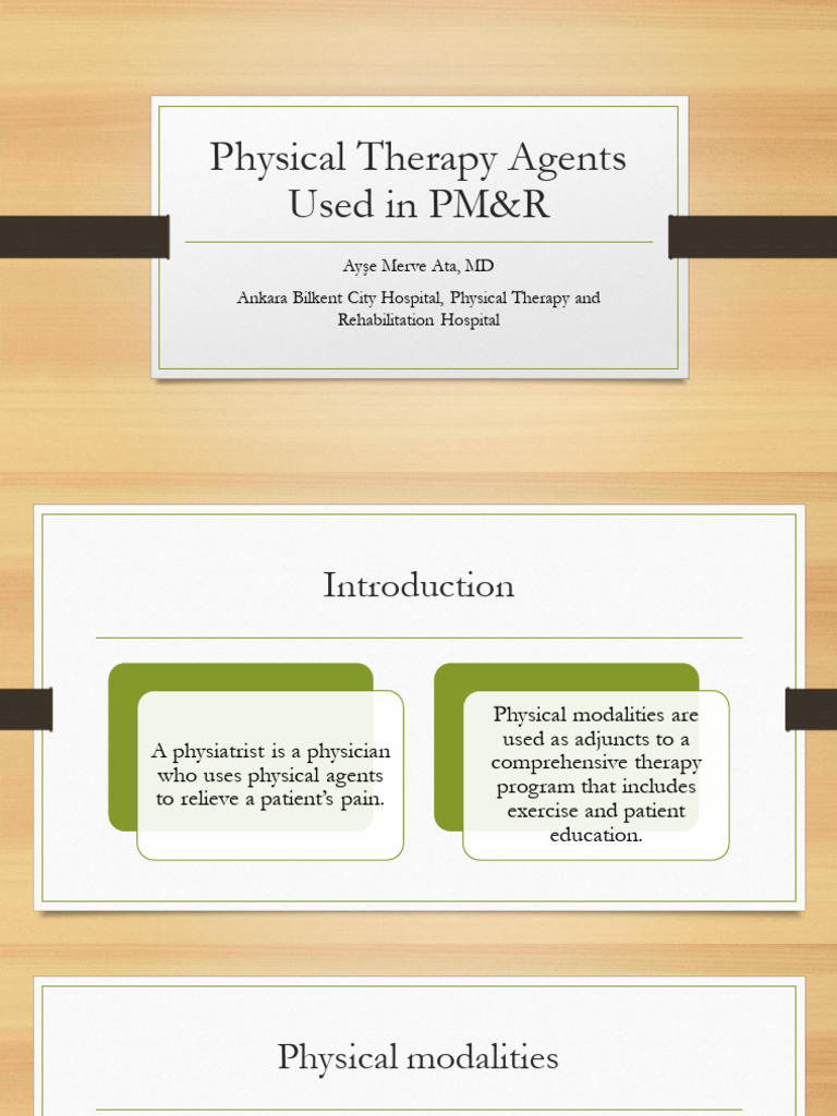 1 - Physical Therapy Agents Used in PM&R | PDF | Vertebra | Vertebral ...
