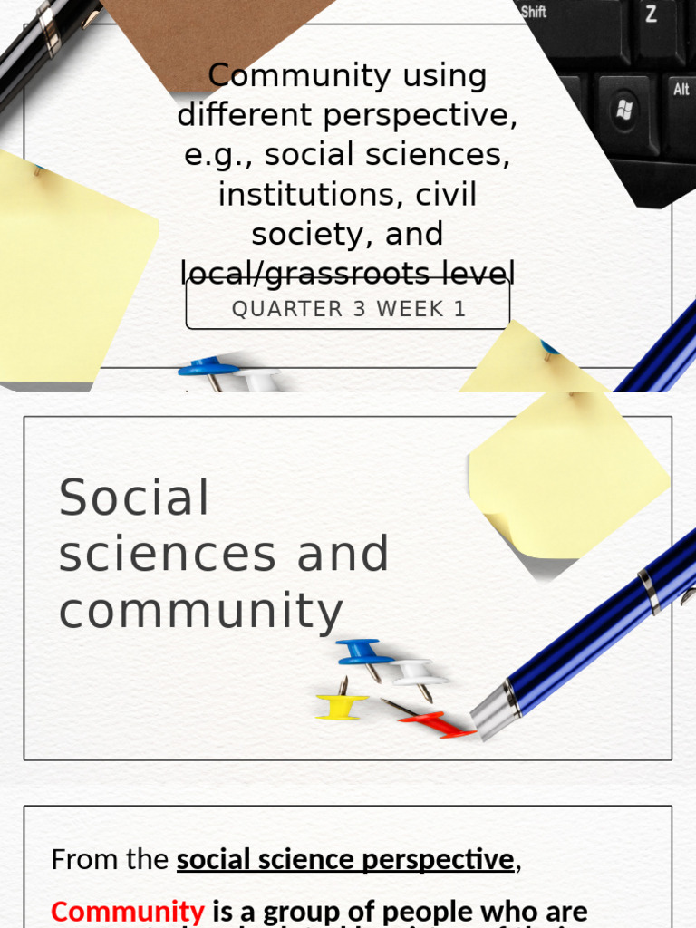 Cesc Quarter 1 Week 1.3 | PDF | Community | Social Psychology