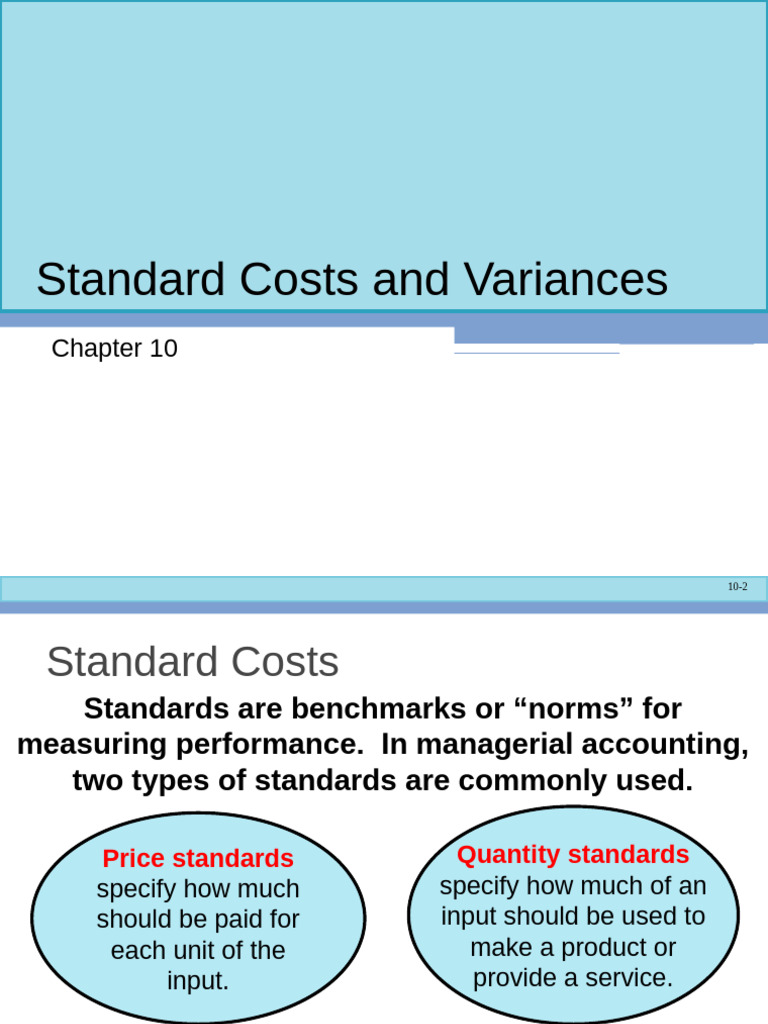 Standard Costs & Variance Analysis | PDF | Labour Economics | Prices