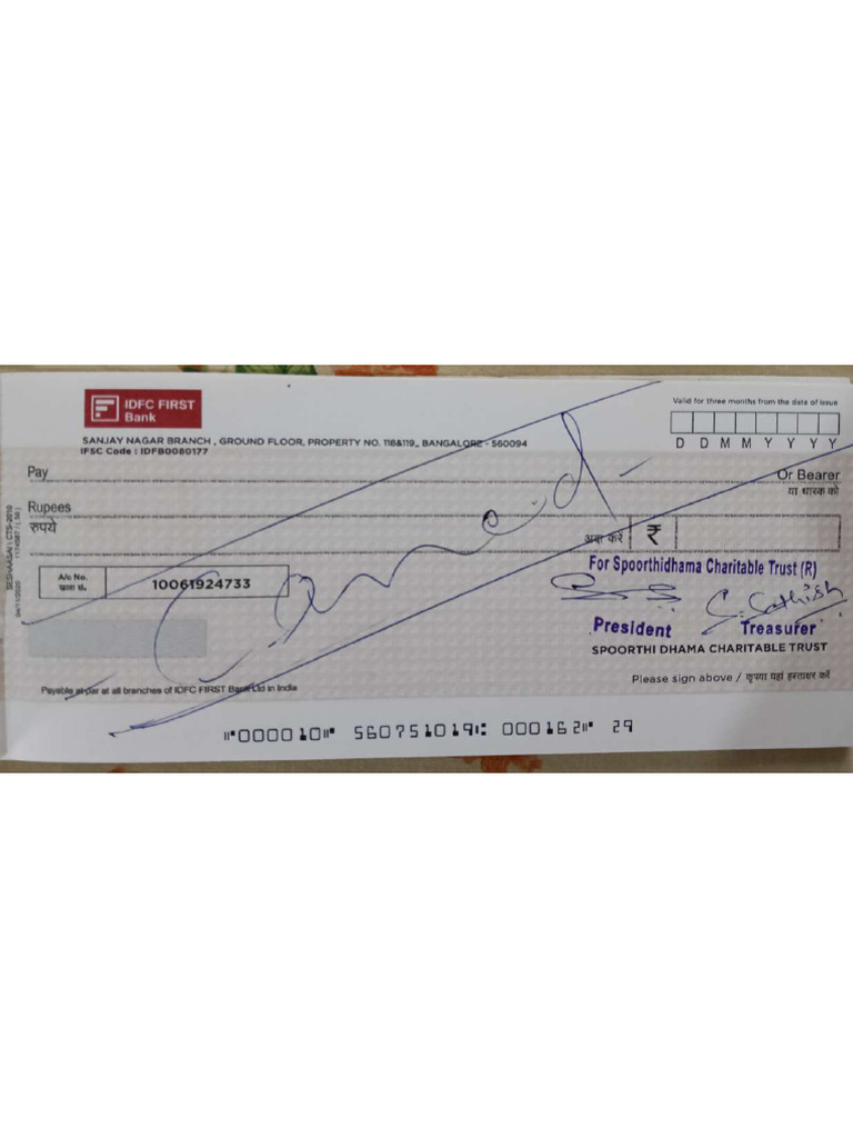 Cancelled Cheque | PDF