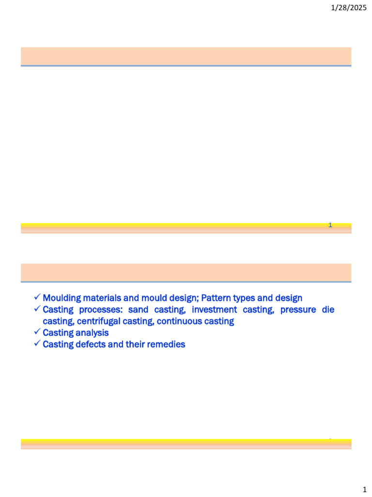 Module 2 Casting Processes | PDF | Freezing | Nucleation
