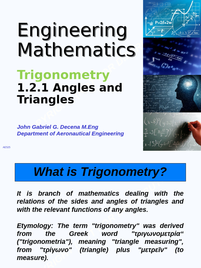 Module 1.2.1 Angles and Triangles | PDF | Angle | Circle
