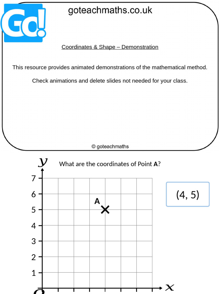 Coordinates Shape Demonstration | PDF | Rectangle | Geometry