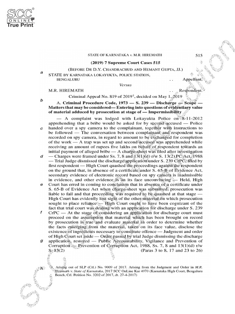 TP 2019 7 SCC 515 526 23228 Cnluacin 20250213 234522 1 12 | PDF ...