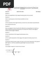 Light Reflection and Refraction Worksheet | PDF | Mirror | Applied And ...