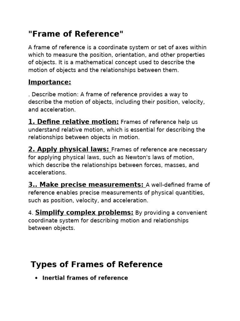 Frame of Refere-WPS Office | PDF | Force | Acceleration