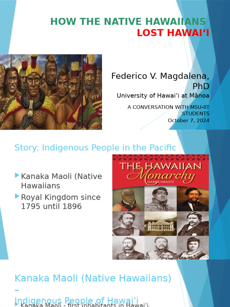 How The Native Hawaiians Lost Hawaii Fin | PDF | Hawaii | The United States