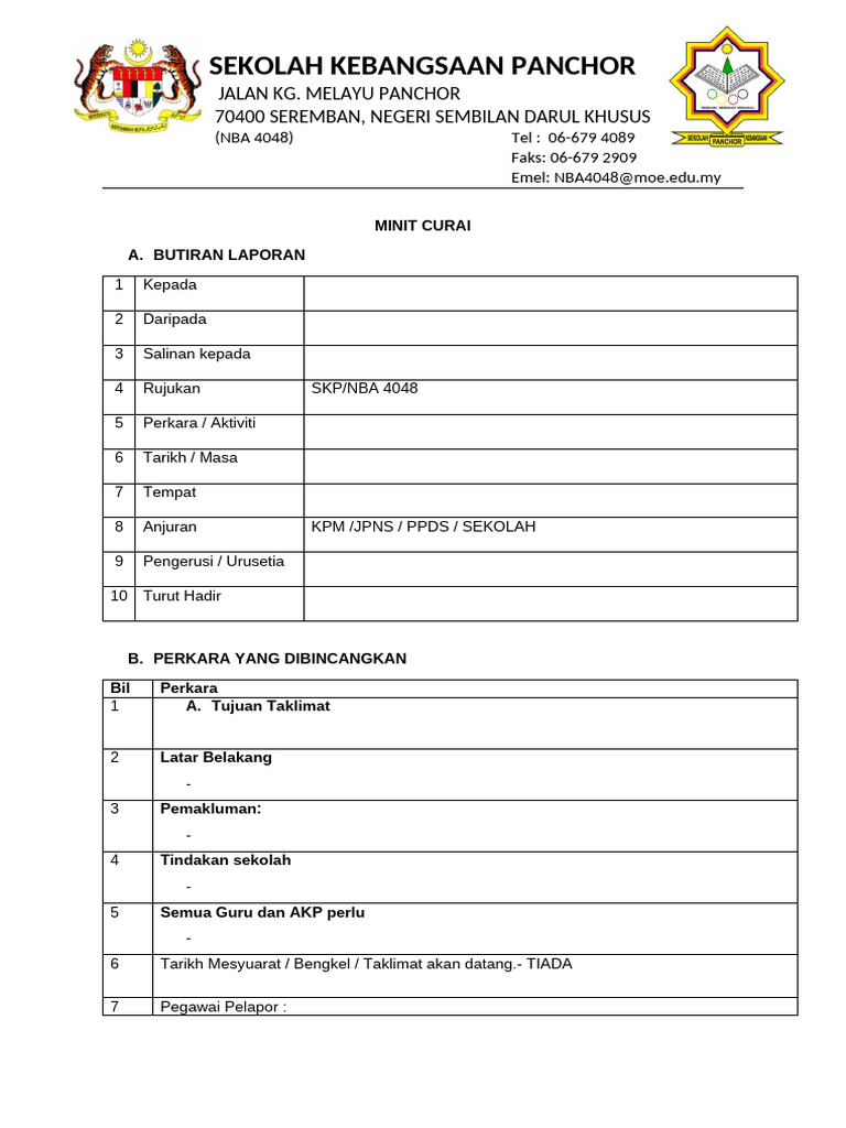 Tapak Minit Curai | PDF