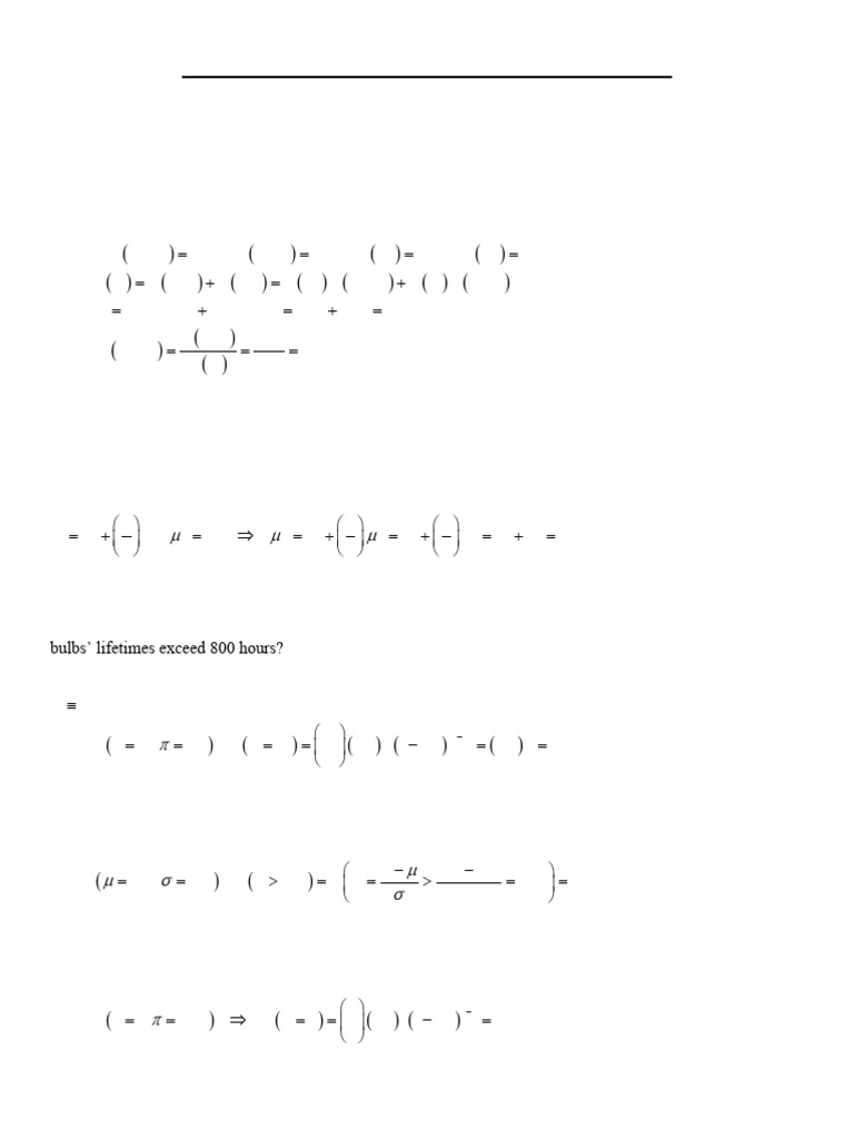 Probability Problems Solutions | PDF | Standard Deviation | Variance