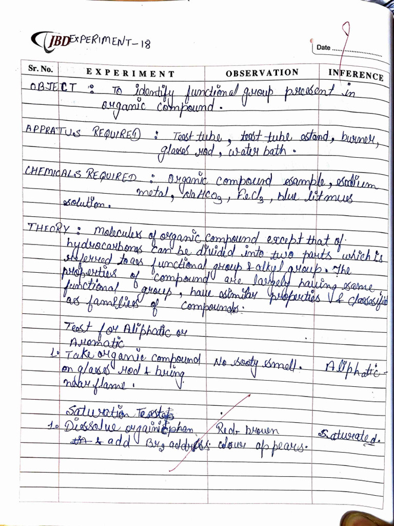 Experiment Observations and Inferences | PDF
