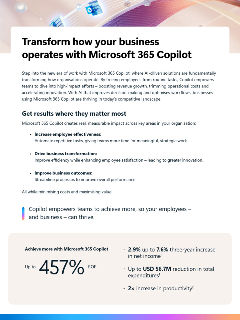 Microsoft 365 Pilot Pdf Artificial Intelligence Intelligence Ai