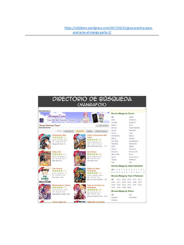 Guia Practica para Acercarse Al Manga II | PDF