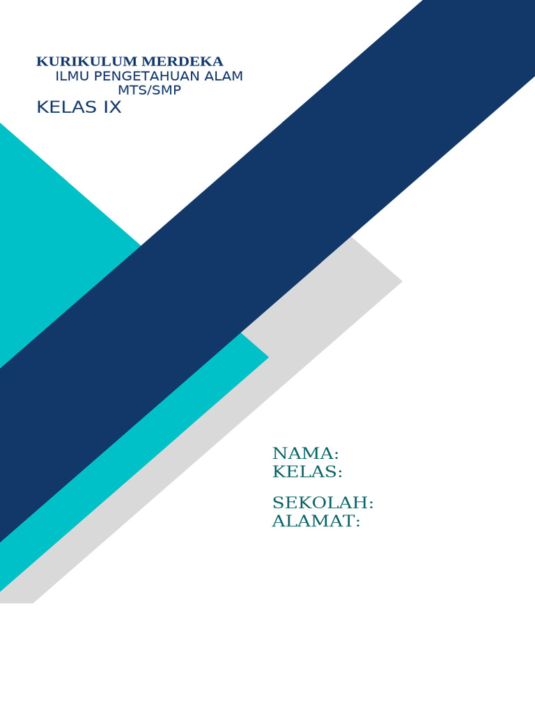 Sampul Buku IPA Kelas 9 Kurikulum Merdeka | PDF