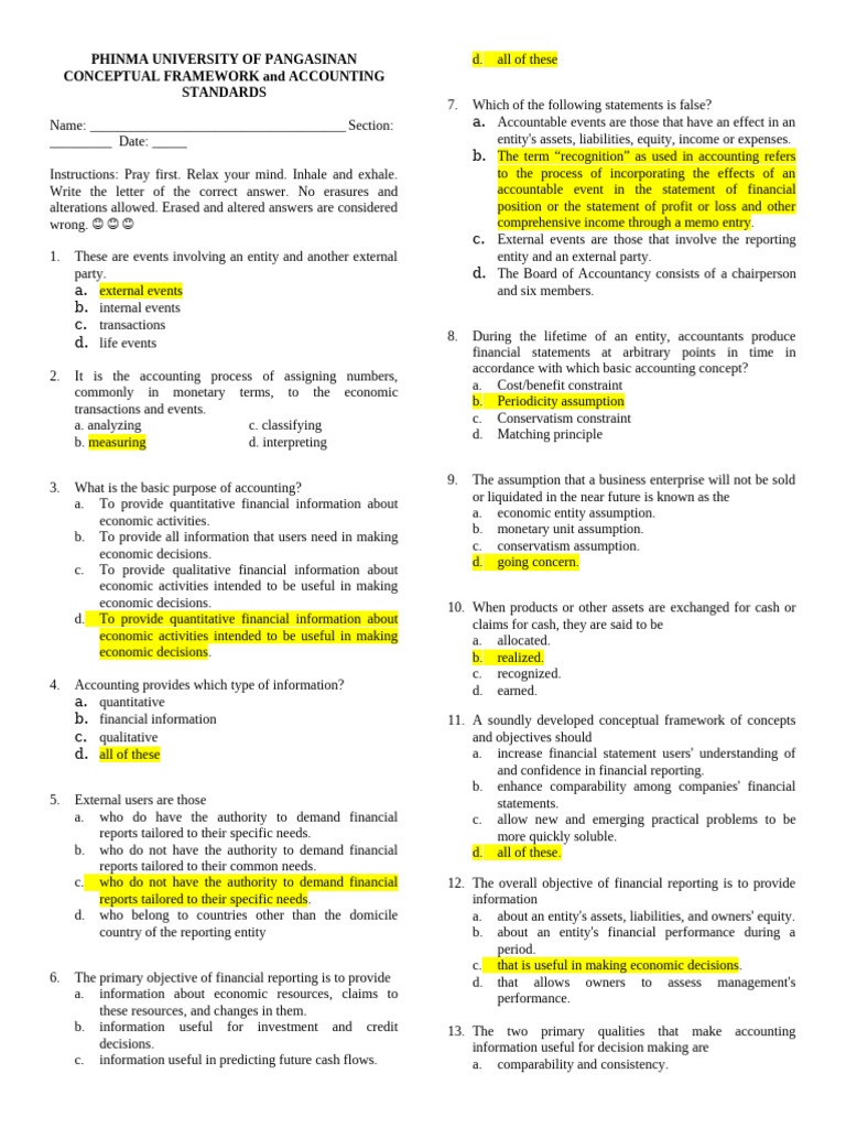 442773632-CFAS-QUIZ-2-docx | PDF | International Financial Reporting Standards | Going Concern