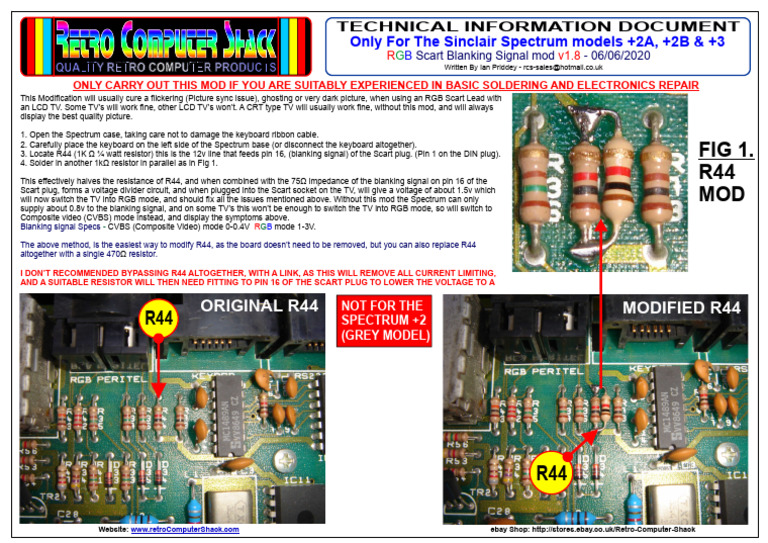 Spectrum +3 Blanking MOD | PDF | Information And Communications ...