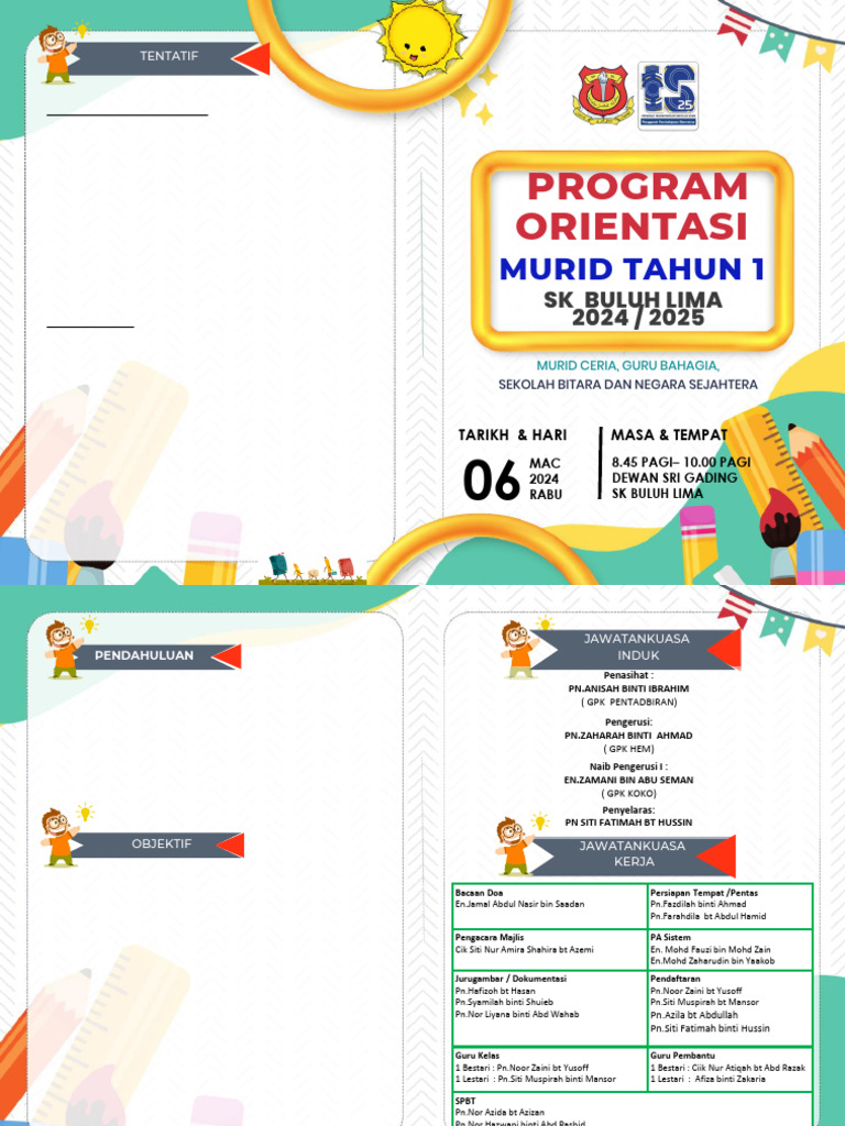 Buku Program ORIENTASI Tahun 1 2024 | PDF
