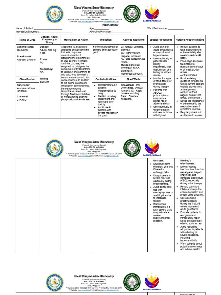 Pharma Phlash - Allopurinol | PDF | Medical Specialties | Clinical Medicine