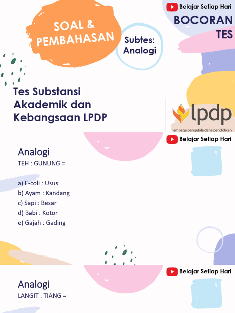 Soal LPDP - Analogi | PDF