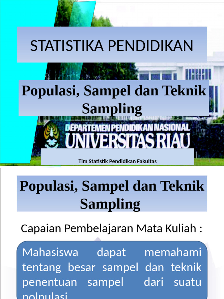 Pert-4-5-Populasi-Sampel-Teknik Sampling | PDF