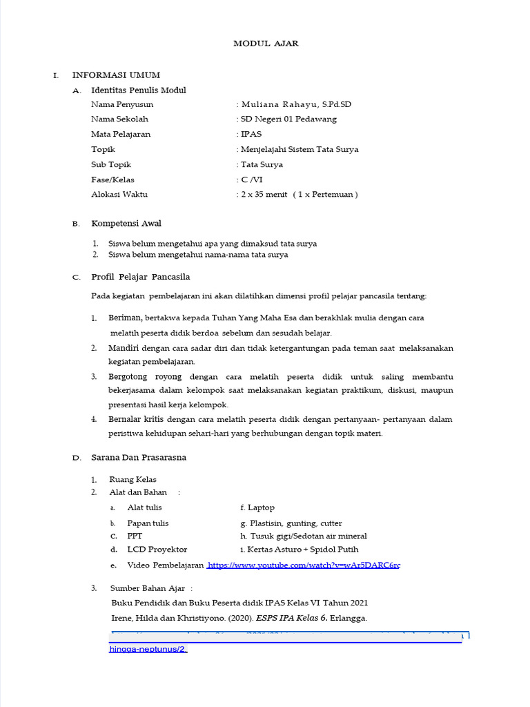 PDF Modul Ajar Ipas Compress (1) | PDF