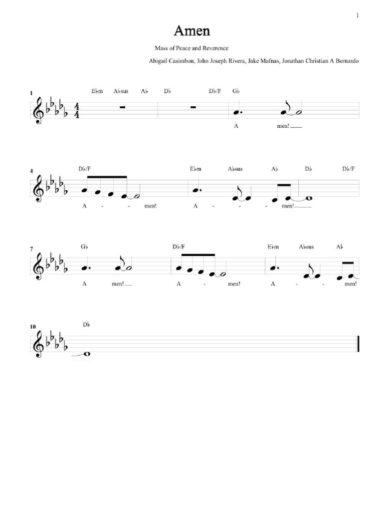 Amen | PDF