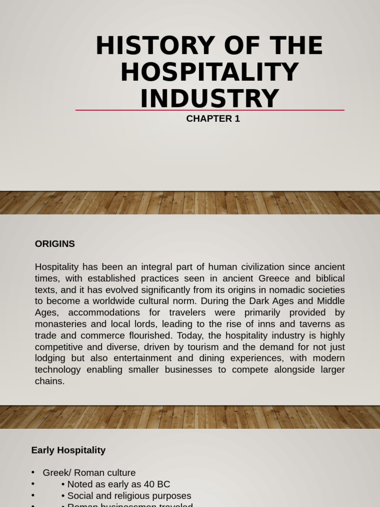 HISTORY-OF-HOSPITALITY-INDUSTRY (1) | PDF