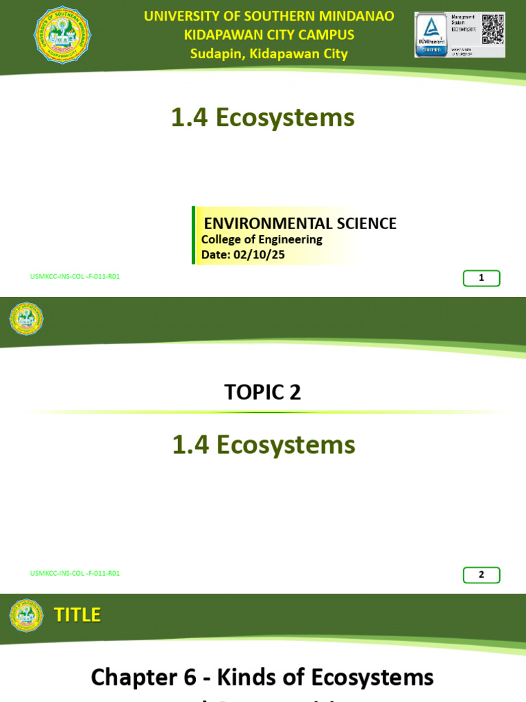 1.4-ECOSYSTEM | PDF | Ecosystem | Forests