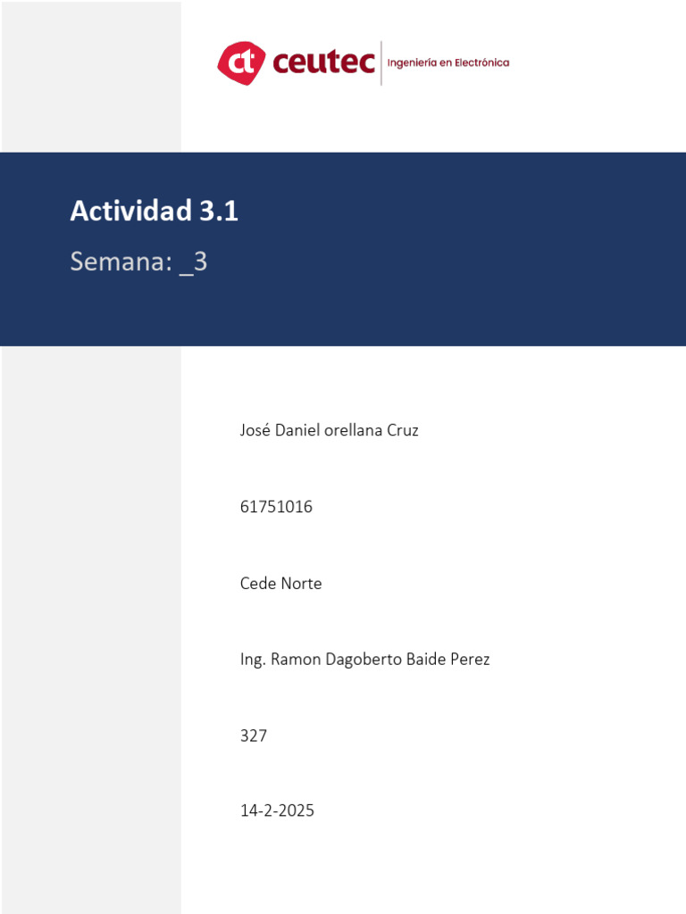 Tarea3.1 JoseOrellana 61751016 (Int) | PDF