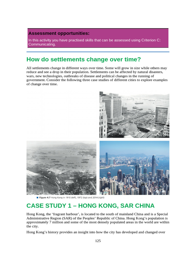 How Settlements Evolve Over Time | PDF | Human Migration | Hong Kong