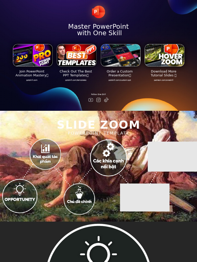 Slide Zoom Template by One Skill | PDF