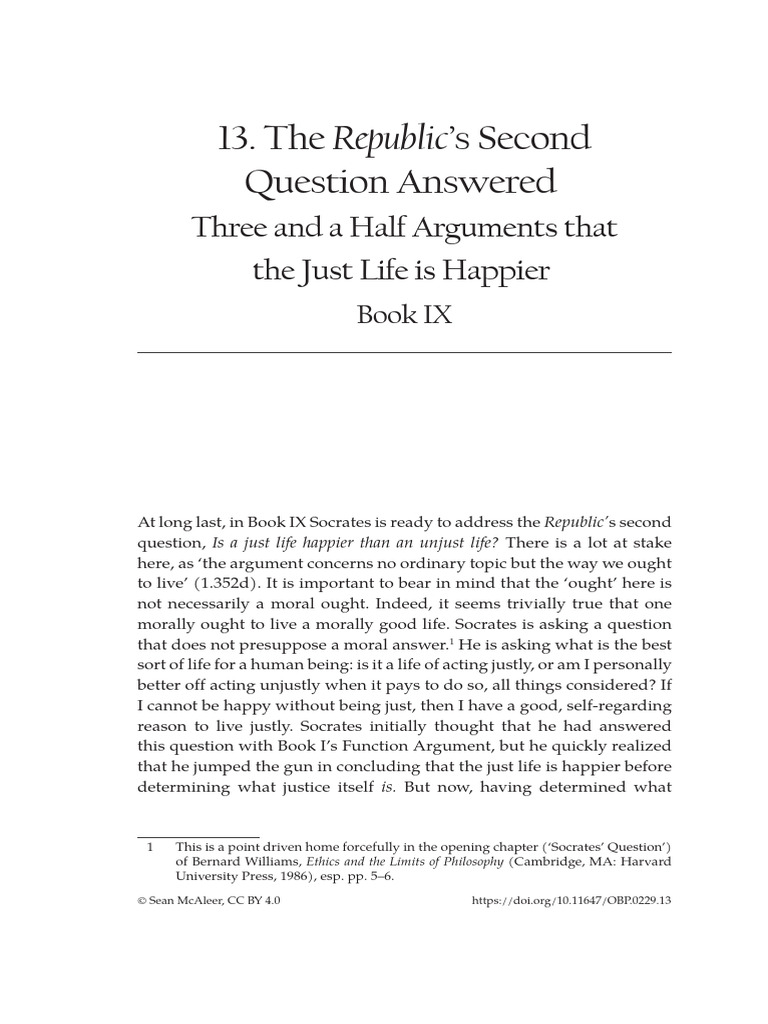 Plato's 'Republic' An Introduction - (13. The Republic's Second ...