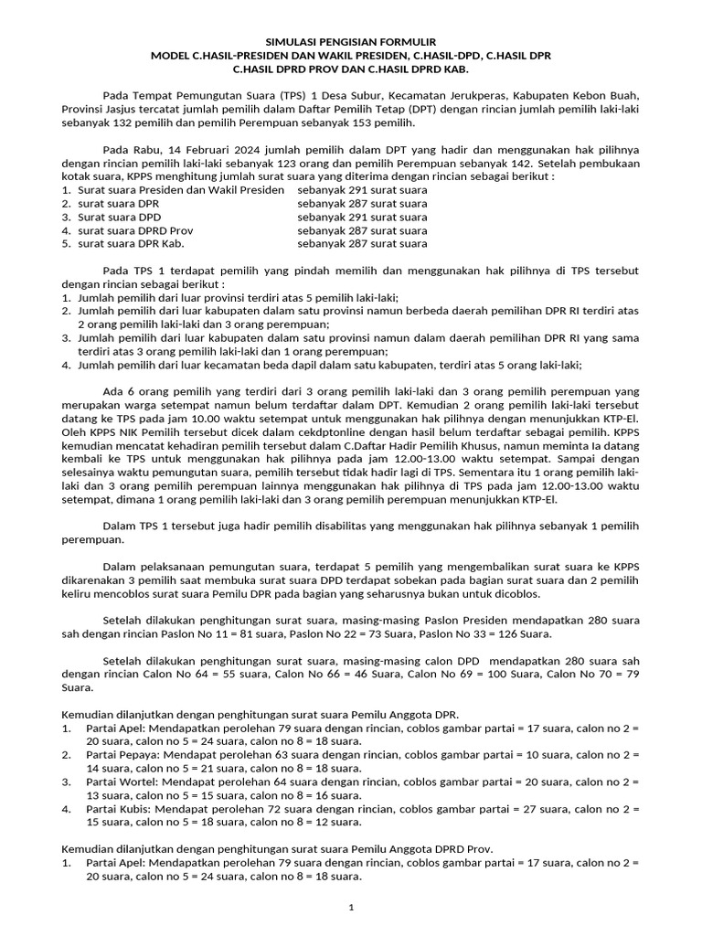 2024 - Soal Bimtek PTPS Hari 2 | PDF