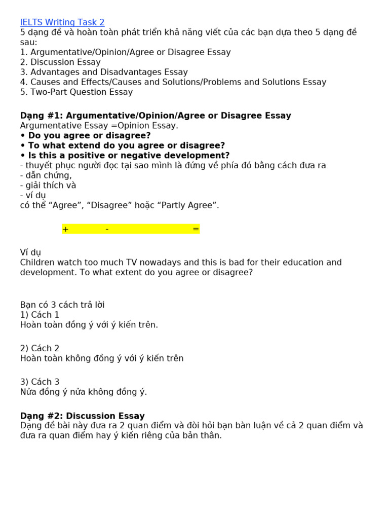 IELTS Writing Task 2 | PDF