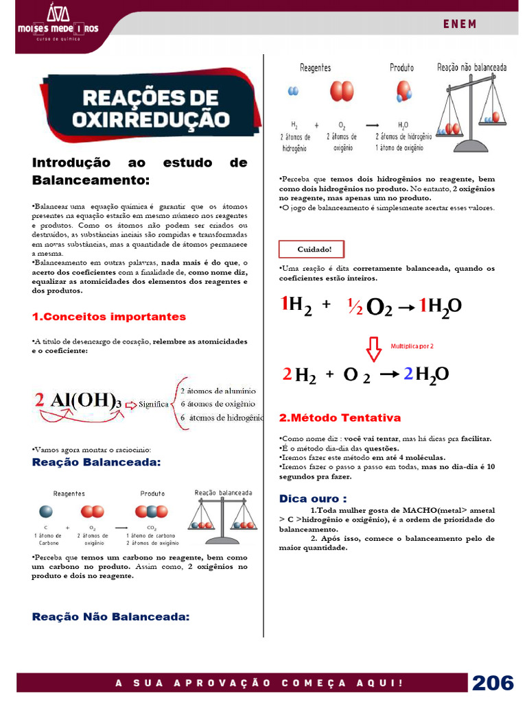 Reações e Oxirredução | PDF | Reações químicas | Redox