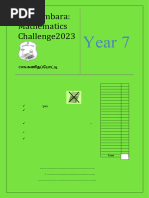 Year 7 Maths Exam Booklet Equations Questions | PDF | Equations ...