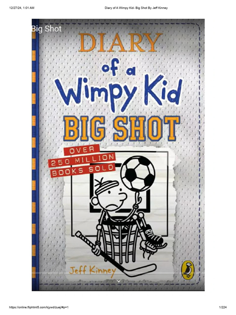 Diary of a Wimpy Kid- Big Shot by Jeff Kinney | PDF | Fictional Diaries ...